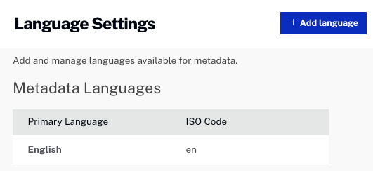 Configuring Language Settings